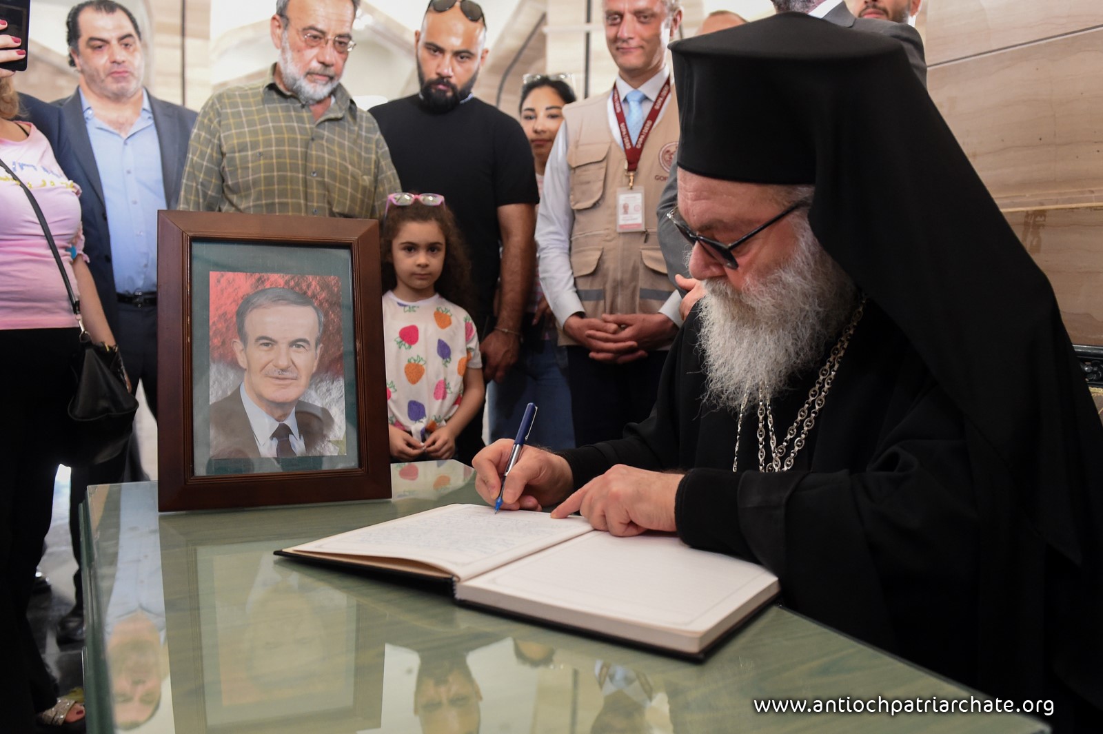 Speech of Patriarch John X In the register of the tomb of President ...