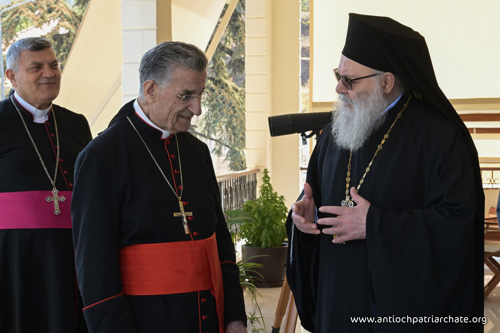 His Beatitude John X Meets Patriarch Bechara - Greek Orthodox ...