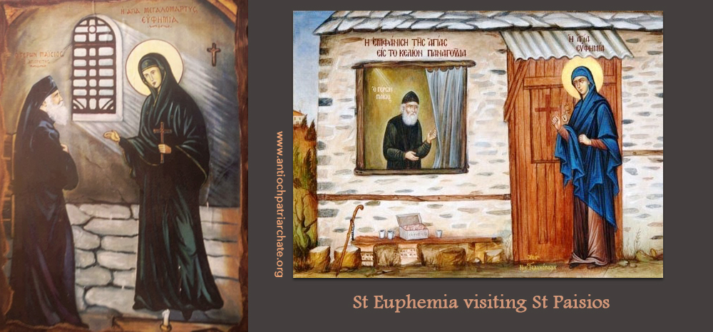 St Euphemia visiting St Paisios - Greek Orthodox Patriarchate of ...