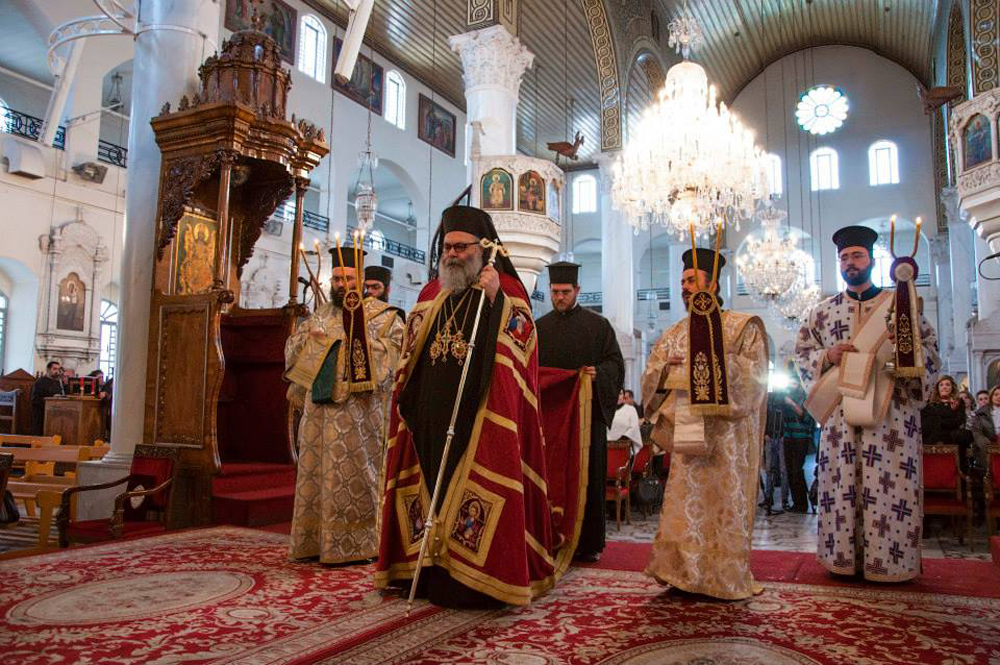 Divine Liturgy in the Mariamite Cathedral in Damascus - Greek Orthodox ...